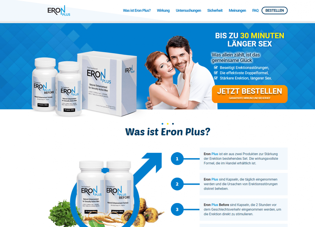 ᐅ Eron Plus Erfahrung - Das natürliche Potenzmittel im Test 2021